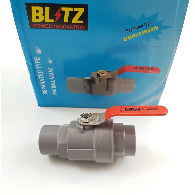 Jual Ball Valve Pvc BLITZ 3/4 in - Ballvalve Stop Kran Plastik 0.75 in ...