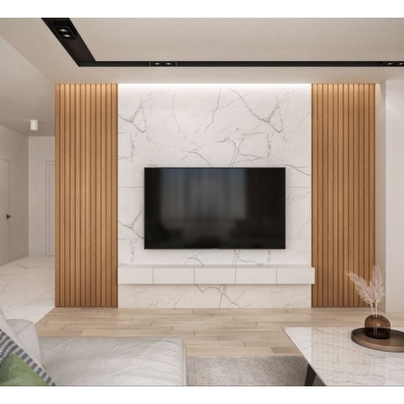 Jual Jasa pasang Backdrop TV Wallpaper wallpanel wpc dan interior khusu ...