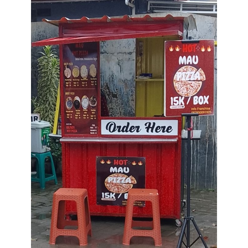 Jual Booth container Franchise *Mau Pizza* | Shopee Indonesia