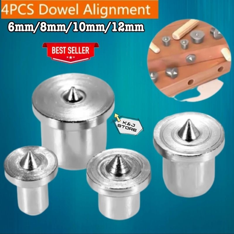 Jual MATA BOR DOWEL TENON CENTER POINT PIN SET 4 PCS ALAT PENANDA ...