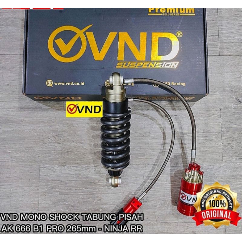 Jual Monoshock VND Tabung Pisah Ak 666 B1 Pro 265MM Ninja 150 RR Triple Klick Rebound | Shopee ...