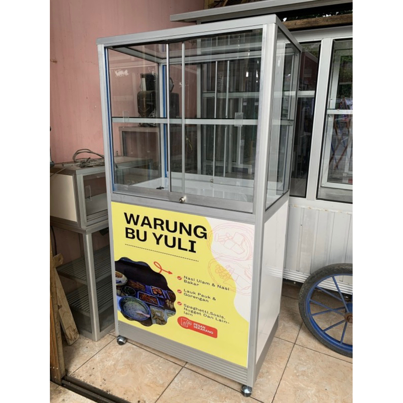 Jual Booth Etalase Gerobak Nasi Makanan Jus Fried Chicken | Shopee ...
