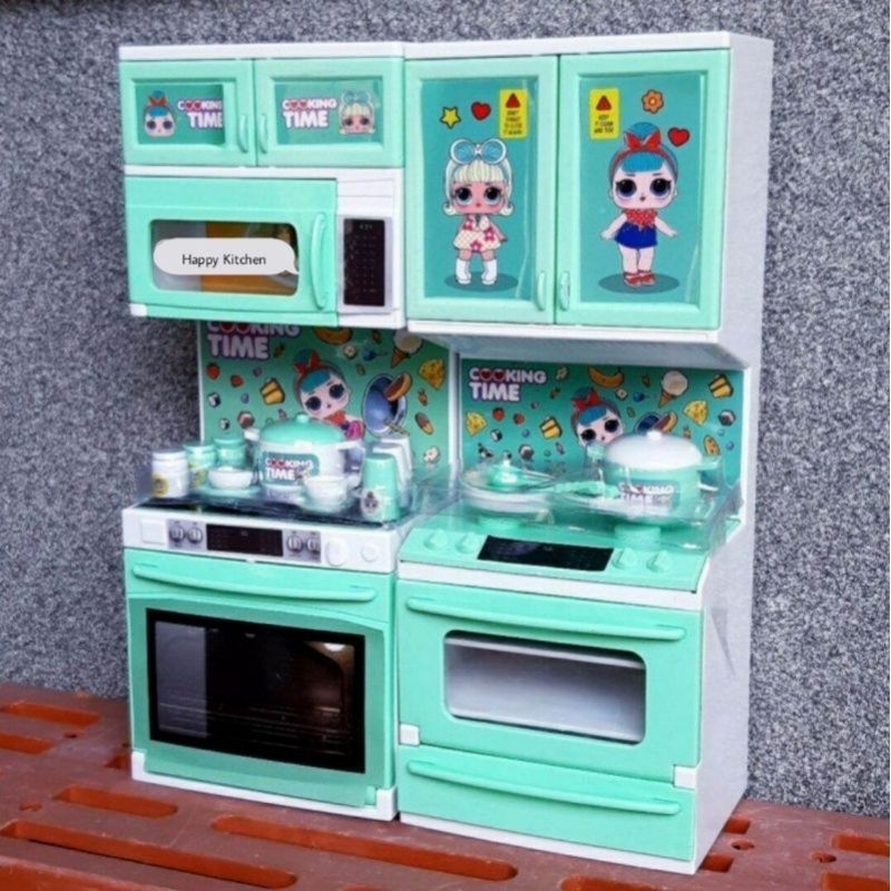 Jual Mainan Anak Perempuan Happy Kitchen Masak Masakan Cooking Play Set ...