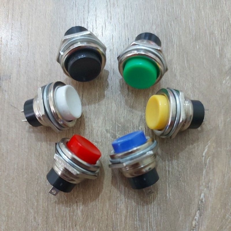 Jual SAKLAR PUSH RESET BUTTON ON 2 KAKI BESAR BESI / TOMBOL TEKAN ON ...