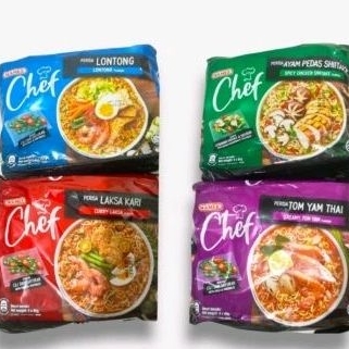 Jual Mamee Chef Lontong Mie Instant Noodle Tom Yum Ayam Laksa Kari ...