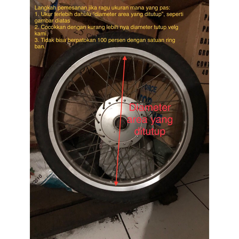 Jual Wheeldop Tutup Velg Peleg Sepeda (Motor) BAHAN PLASTIK KUAT BUKAN ...