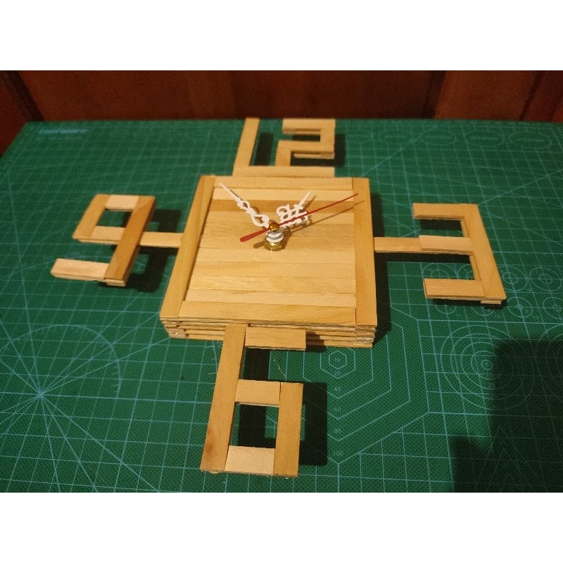 Jual JAM DINDING MINI ANGKA DARI STIK ES KRIM | Shopee Indonesia