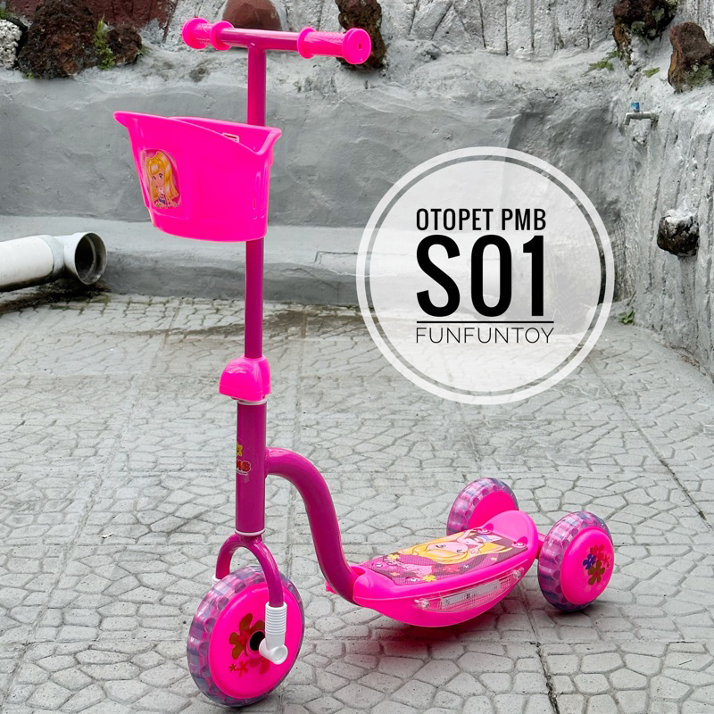 Jual Otoped skuter roda tiga pmb | Shopee Indonesia