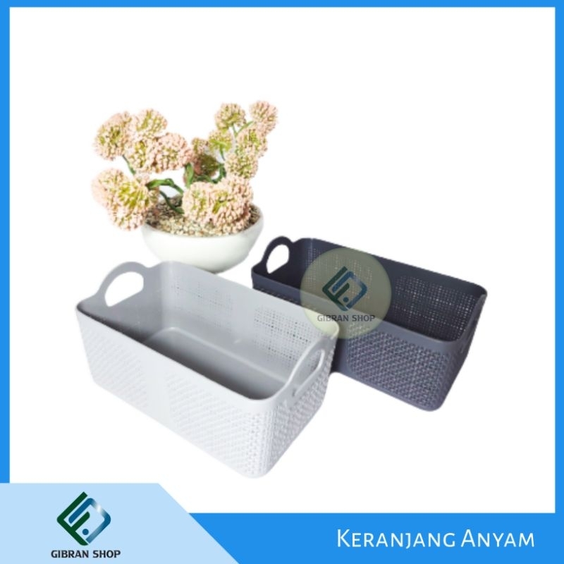 Jual Keranjang Plastic Poly Kencana Keranjang Anyam Persegi Kecil ...