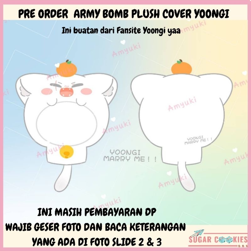 Jual PO LIGHTSTICK BTS ARMYBOMB PLUSH COVER YOONGI SUGA edition from ...