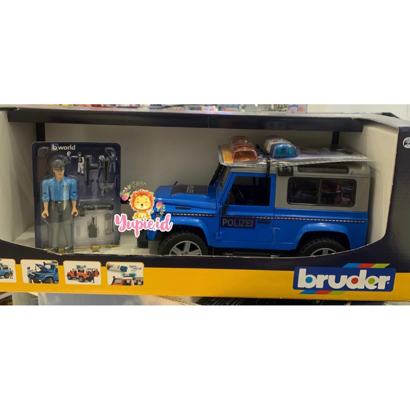 Jual bruder 2597 land rover defender station wagon police | Shopee ...
