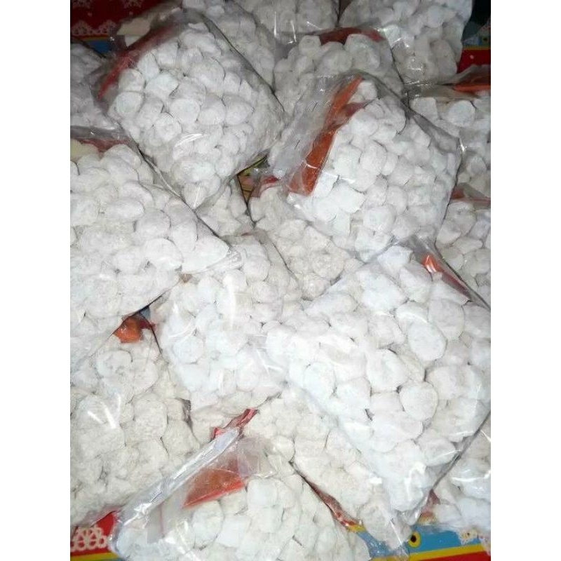 Jual cimol original mentah dengan berat 1 kg (free bubuk cabe aida+ ...