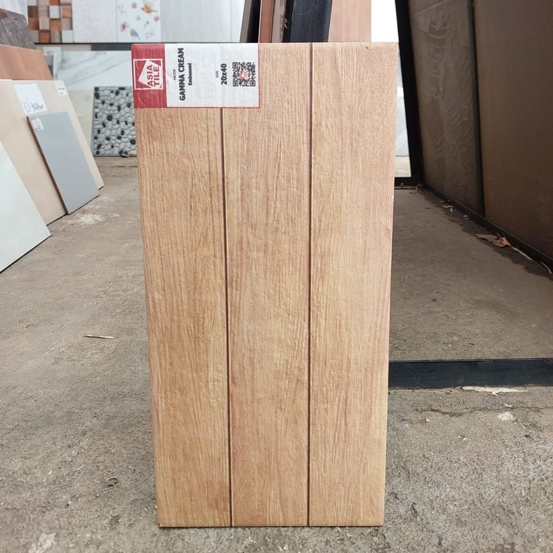 Jual ASIA TILE - KERAMIK DINDING GAMMA CREAM EMMBOSED 20X40 MATT HALUS ...