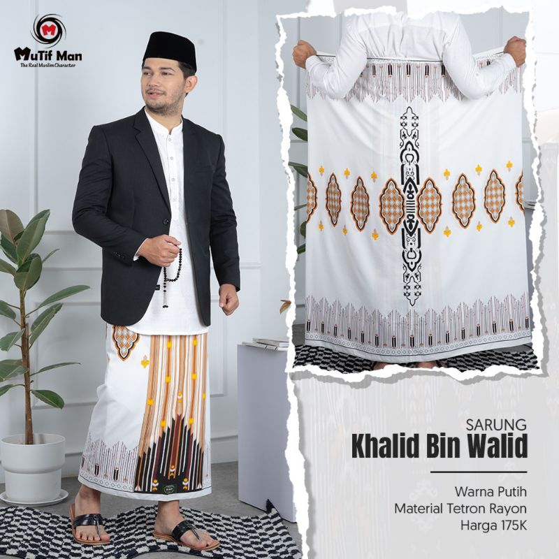 Jual Sarung Mutif Khalid bin walid | Shopee Indonesia