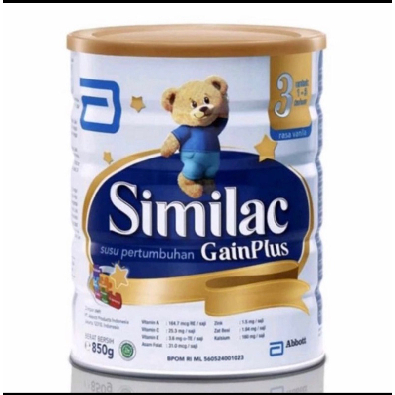 Jual Susu pertumbuhan SIMILAC gainplus 850g | Shopee Indonesia