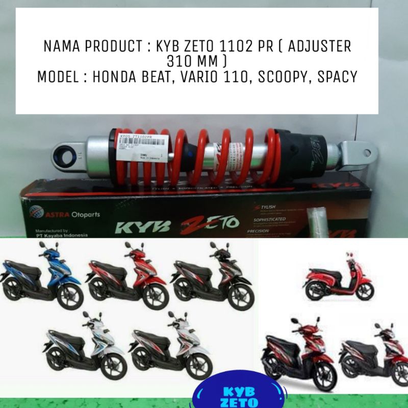 Jual SHOCK BREAKER MOTOR HONDA SCOOPY FI SPACY BEAT FI VARIO 110 FI GENIO MIO M3 MIO GT MIO J ...