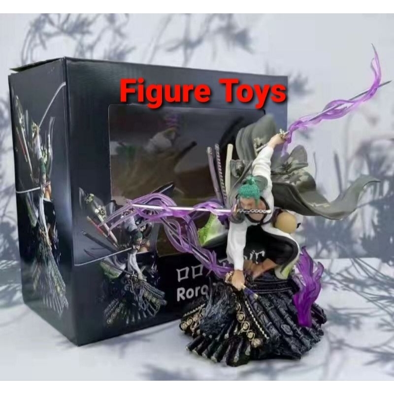 Jual Roronoa Zoro Action Figure one piece ceiling 3 sword,santoryu ...