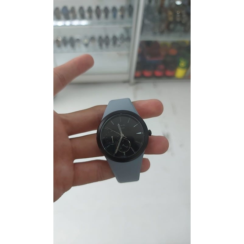 Jual jam original chronograph rubber biru | Shopee Indonesia