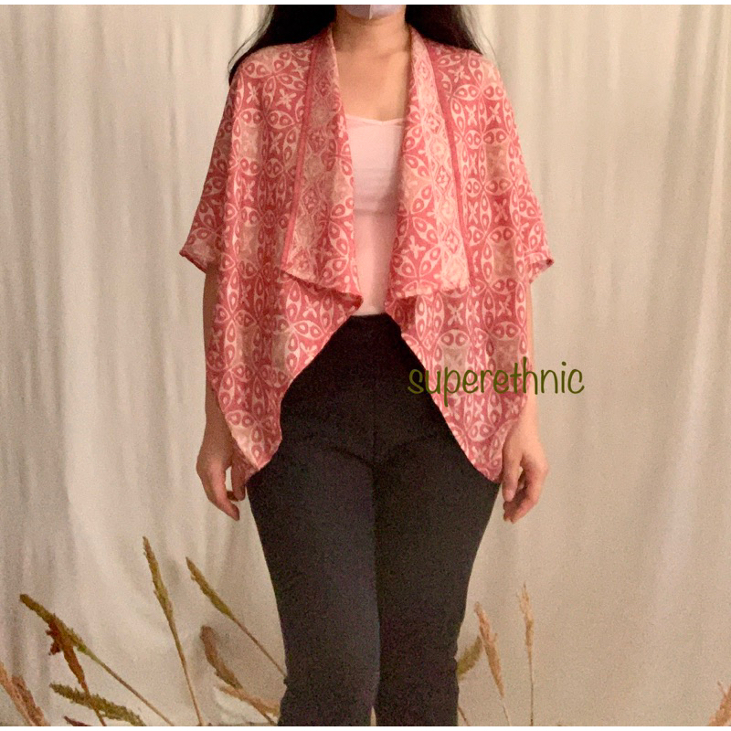 Jual Outer Batik/Cardigan/Atasan Batik / Top Batik | Shopee Indonesia