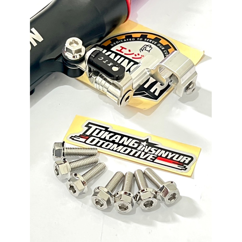 Jual Baut Stainless Heng Bracket Pegangan Selang Rem Shock Depan (1 PCS) | Shopee Indonesia