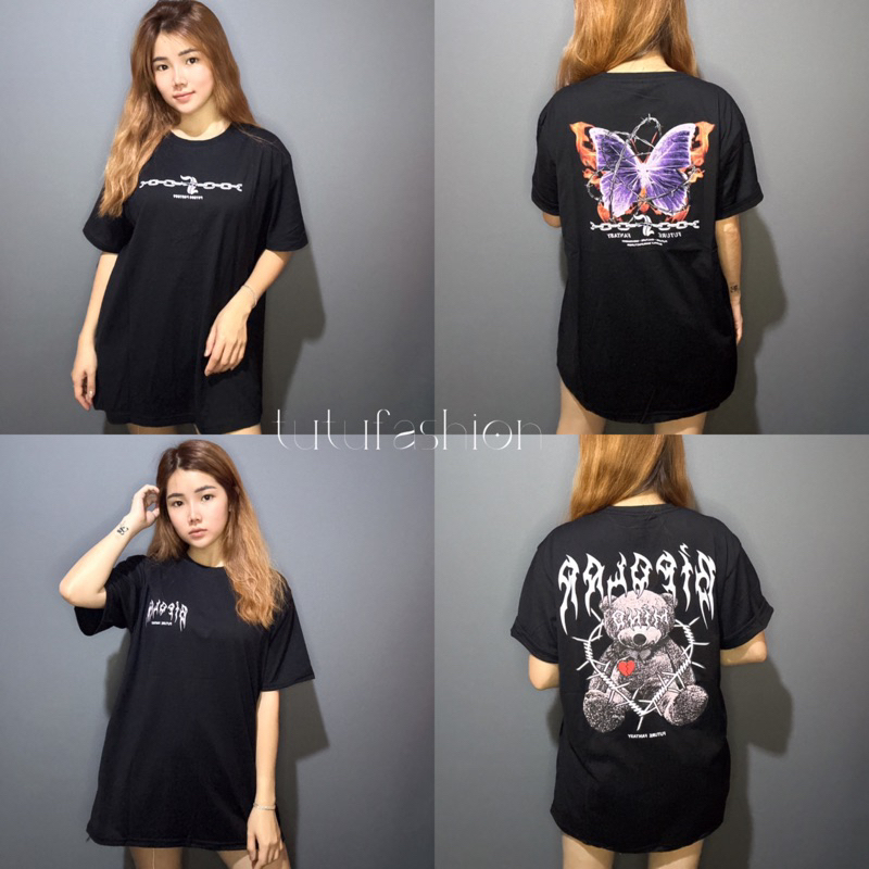 Jual Random Baju Unisex Baju Distro Baju Kaos Oversize Baju Motif Bear ...