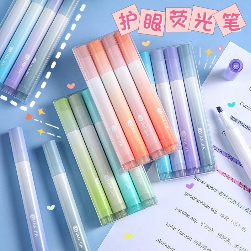 Jual KIYOWO 1 SET HIGHLIGHTER GRADASI AESTHETIC ISI 4 PCS | Shopee ...