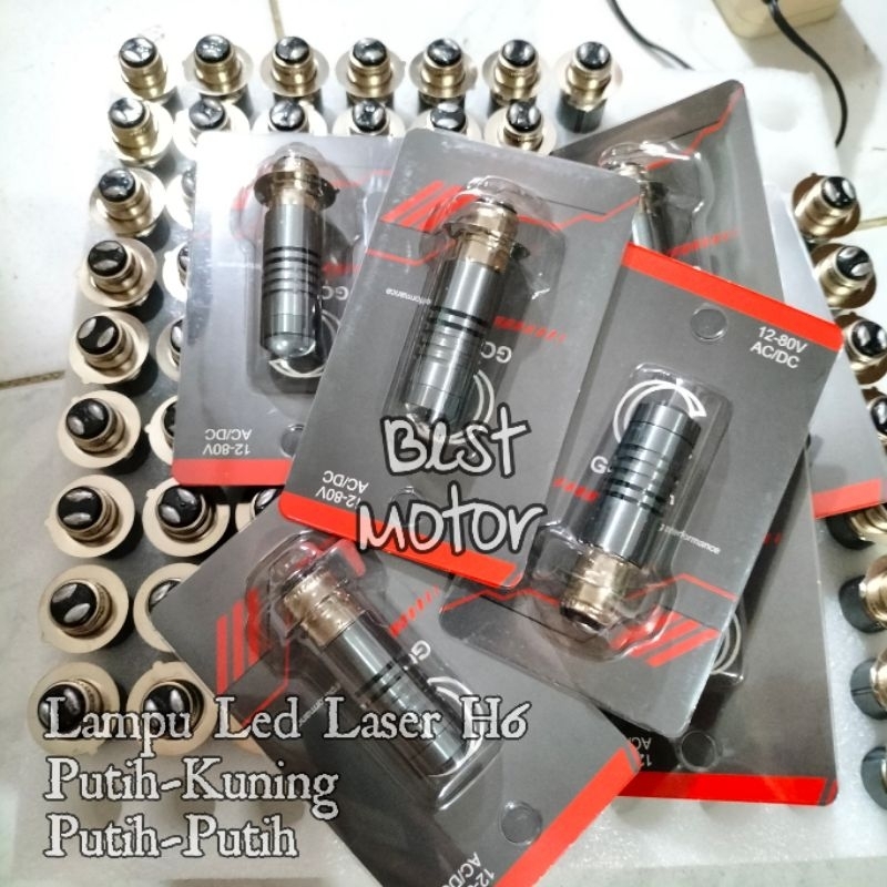 Jual Lampu LED H6 LASER Hi Lo Beam 2 Warna AC DC Bebek Matic Universal ...