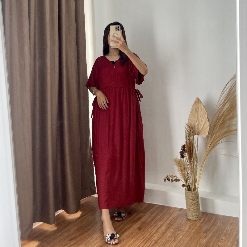 Jual DRESS KIMONO POLOS / DASTER POLOS KIMONO JUMBO | Shopee Indonesia