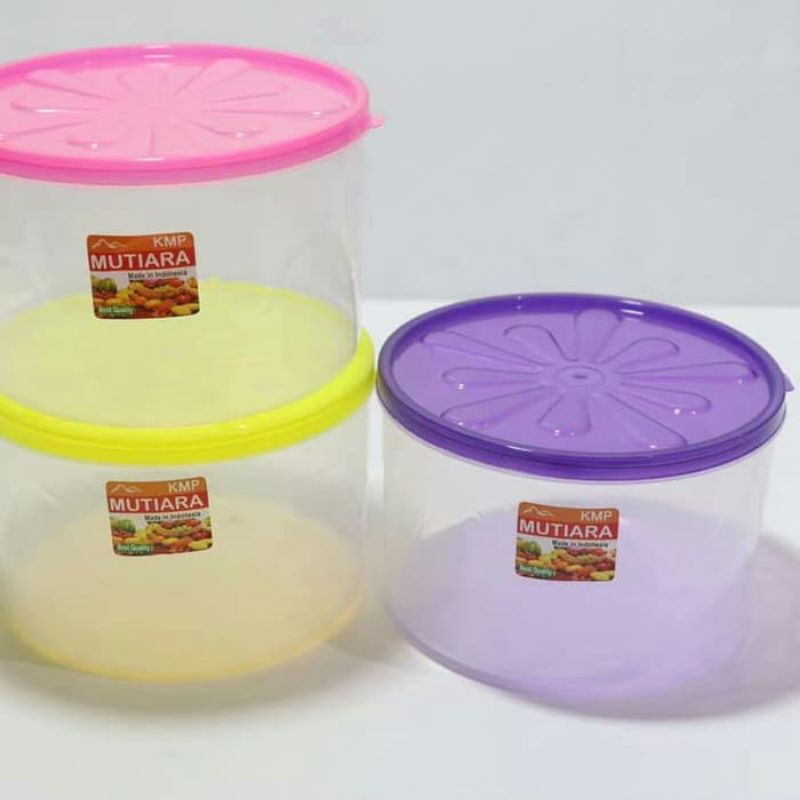 Jual Toples KMP 1 liter / toples kue / toples permen / toples bulat kmp | Shopee Indonesia