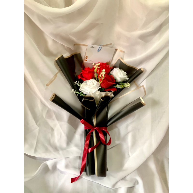 Jual Buket bunga artifical rose mawar bucket bunga palsu buket bunga ...
