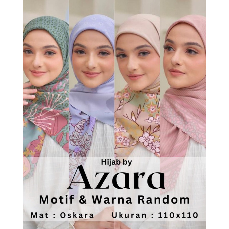 Jual [SERI 2025] Jilbab Hijab Kerudung AZARA OSKARA MOTIF LC Katun ...