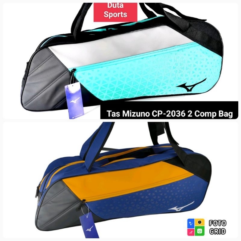 Jual Tas Mizuno CP-2036 2 Comp Bag Aqua Green Black | Shopee Indonesia