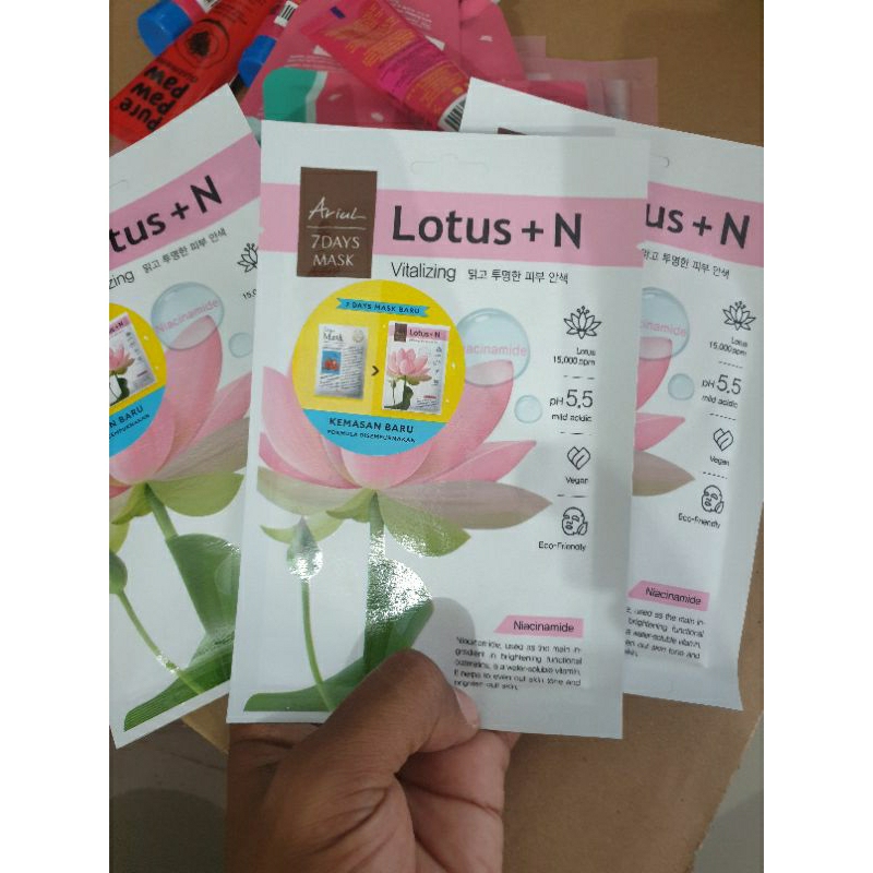 Jual Ariul 7 Days Mask Lotus + N Kemasan baru | Shopee Indonesia
