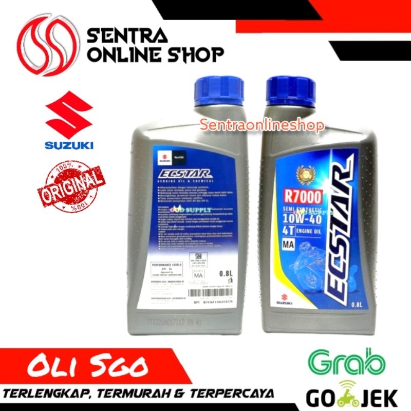 Jual oli sgo 4T suzuki ecstar r7000 10w40 sl ma 800ml | Shopee Indonesia