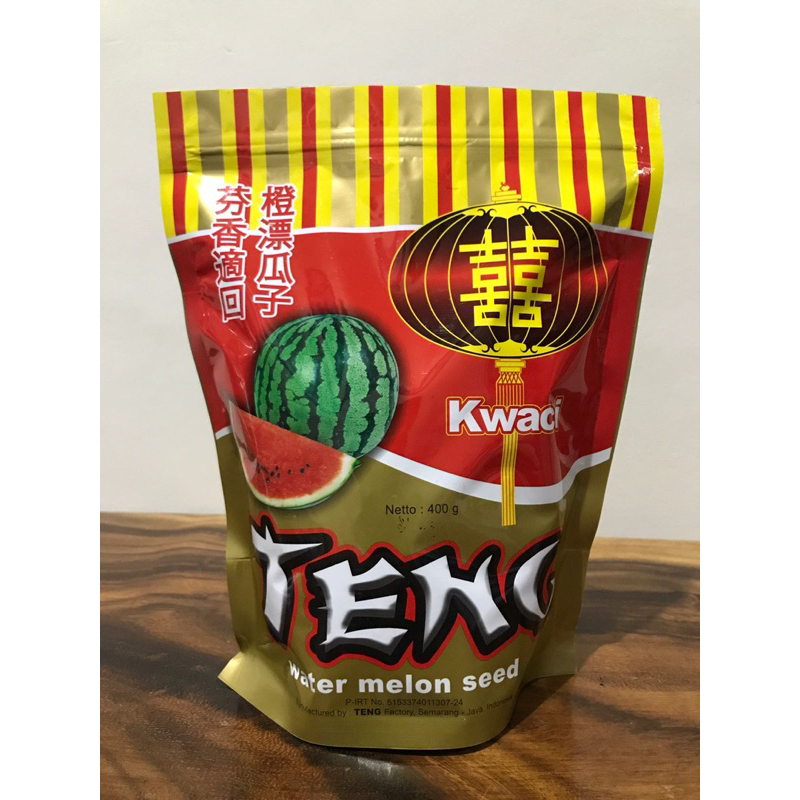 Jual Kuaci Semangka Kwaci Water Melon Seed Cap Teng 400gr | Shopee ...