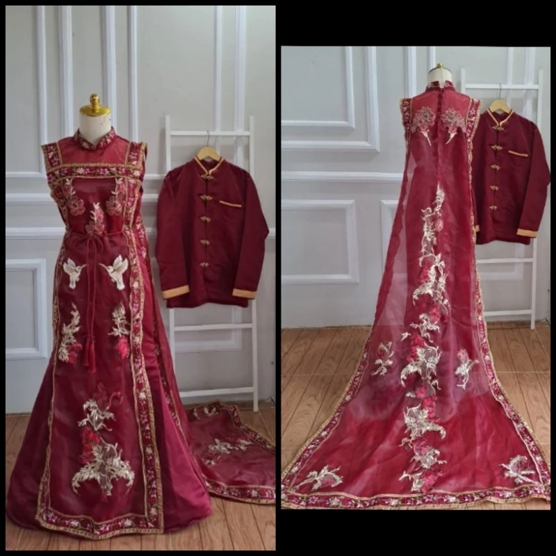 Jual Cheongsam couple / dress pesta china chinese / baju sangjit ...