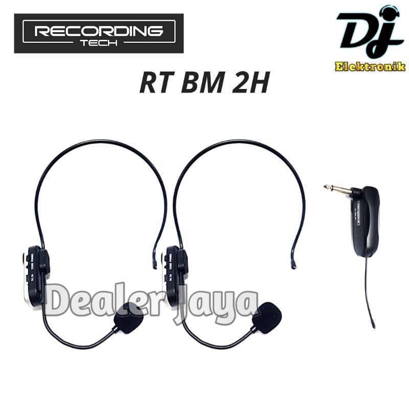 Jual RECORDING TECH RT BM 2H - 2 Mic Wireless Headset | Shopee Indonesia