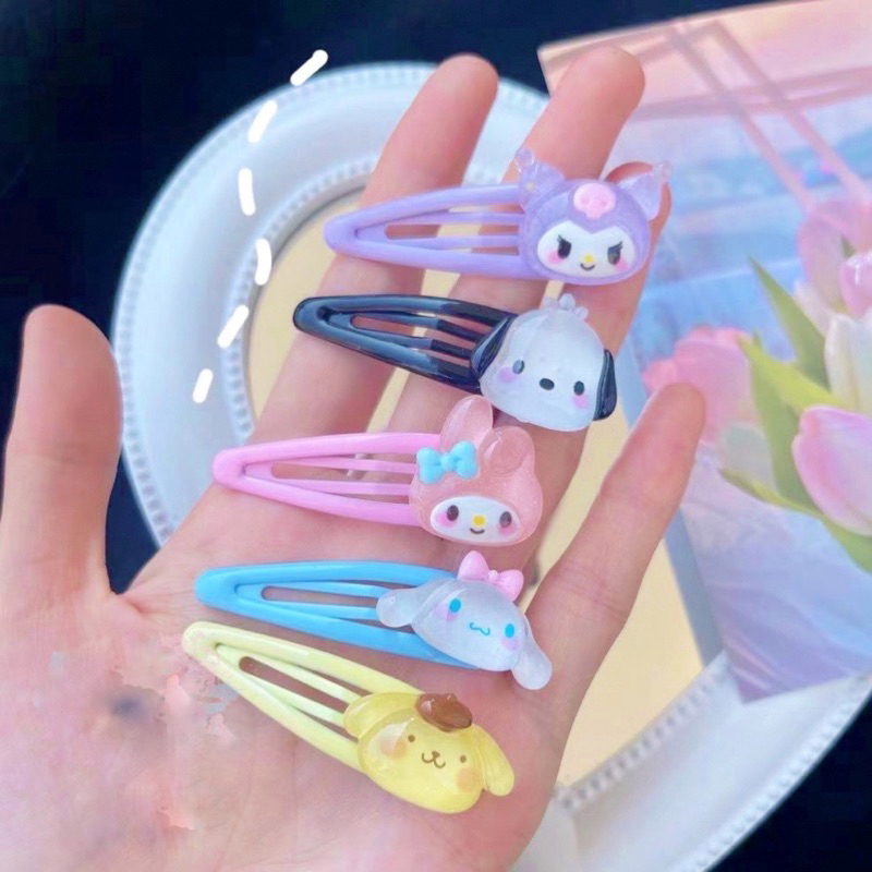 Jual 1pc jepit rambut warna pastel kartun lucu melody cinammon purin ...