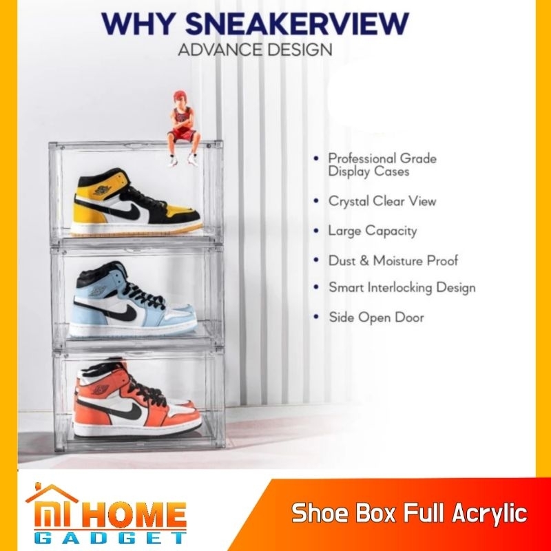 Jual Shoes Box Full Acrylic - Kotak Sepatu Akrilik Box Sneakers ...