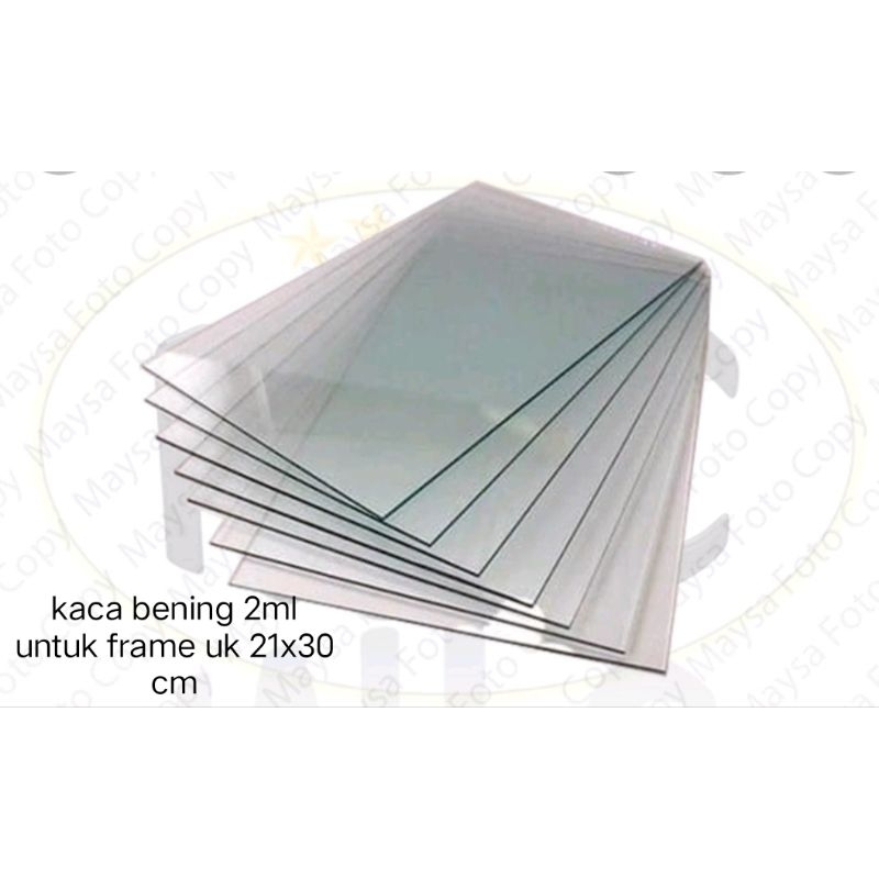 Jual kaca bening 2ml untuk frame uk.21x30cm | Shopee Indonesia