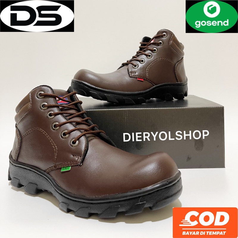 Jual safety Kickers boot ujung besi, sepatu boot pria, sepatu kerja ...