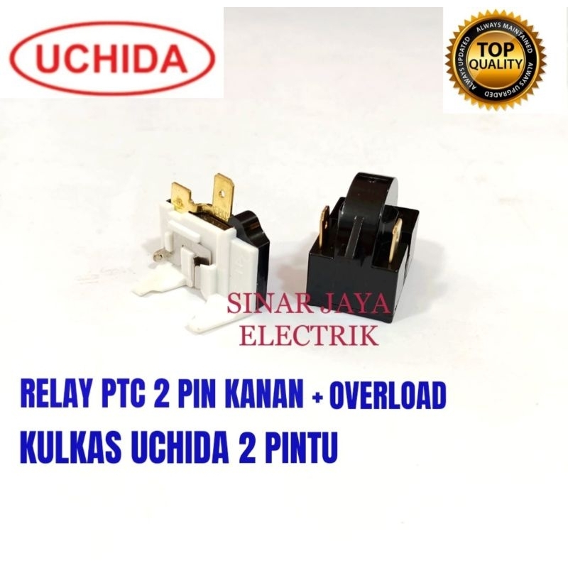 Jual RELAY PTC + OVERLUOD KULKAS UCHIDA 2 PINTU | Shopee Indonesia