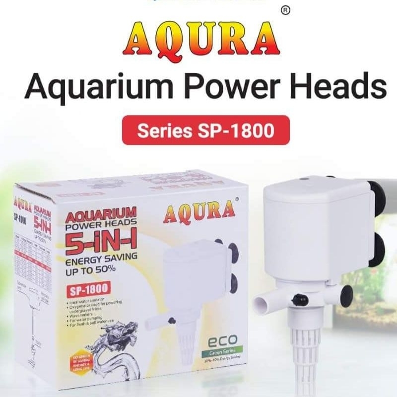 Jual AQURA 1800 SP-1800 Pompa Filter Power Head Aquarium Aquascape ...