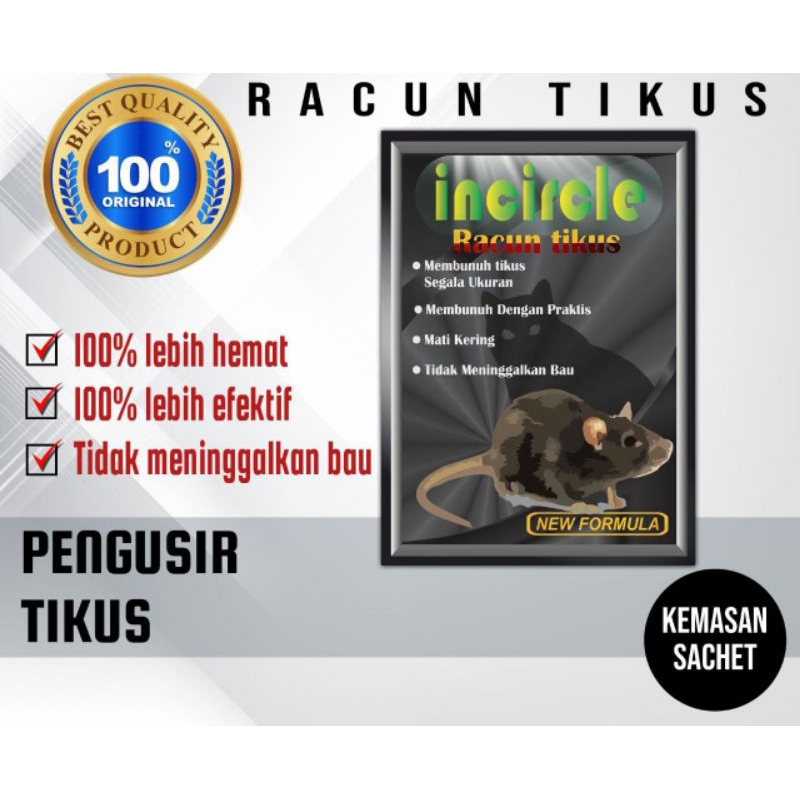 Jual racun tikus bubuk sachet / obat tikus / pembasmi curut | Shopee Indonesia