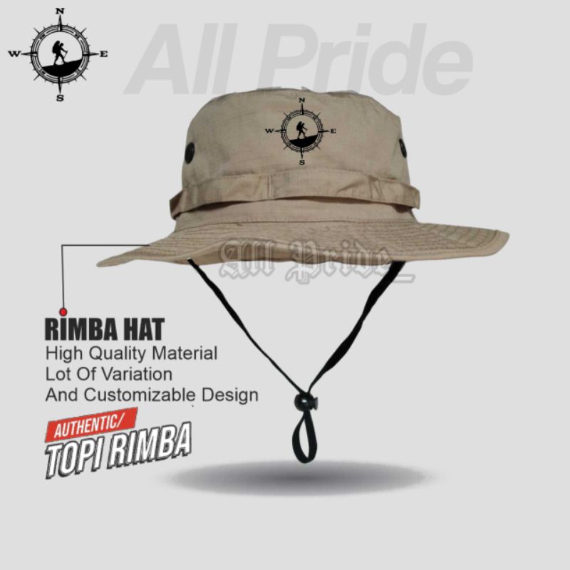 Jual Topi Kompas Rimba/Topi Gunung/Topi Outdoor Hiking Adventure ...