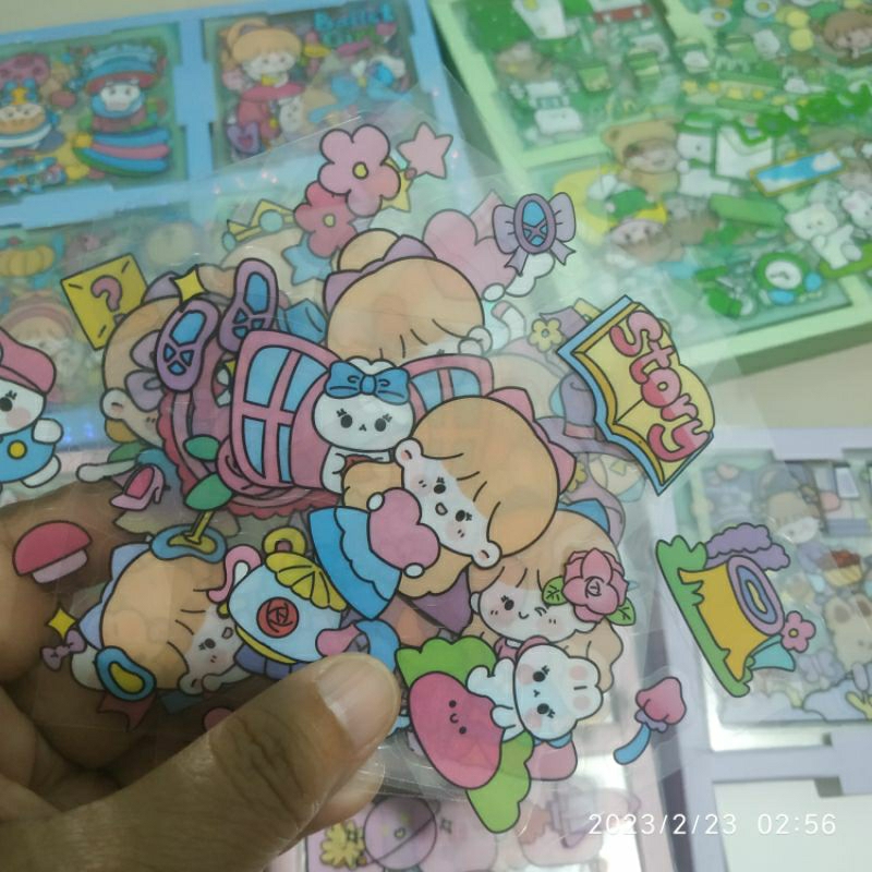 Jual Sticker Viral Kartun Lucu Momo Waterproof | Shopee Indonesia