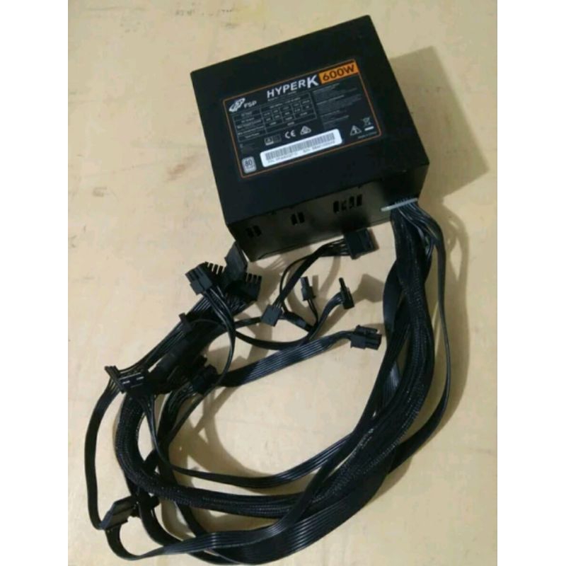 Jual PSU power suplay PC merk FSP HYPER K 600 Watt 80 plus | Shopee ...