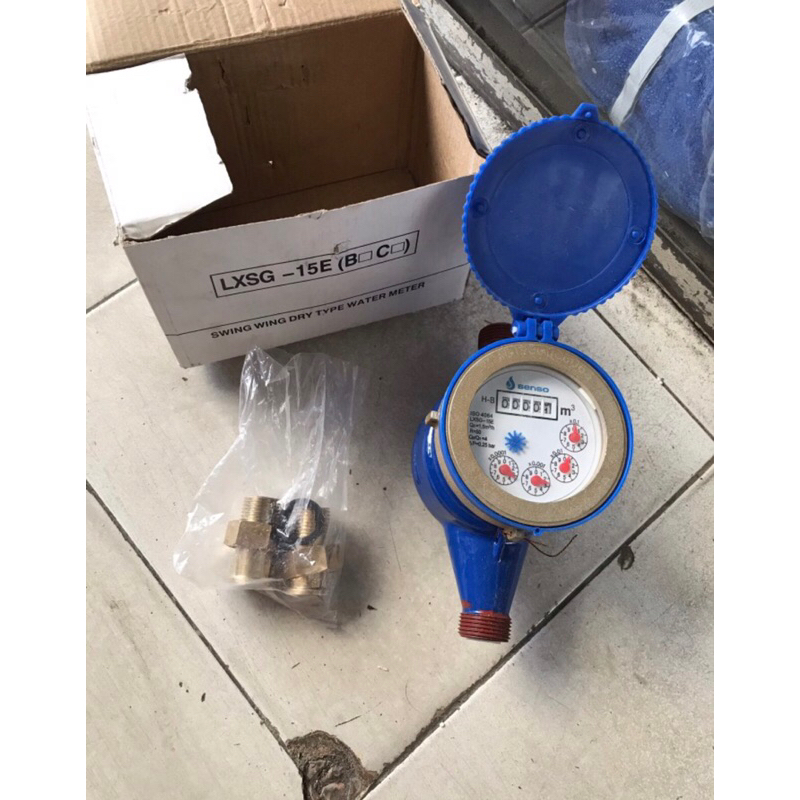 Jual Water Meter Senso 1/2 Inch LXSG-15E | Shopee Indonesia