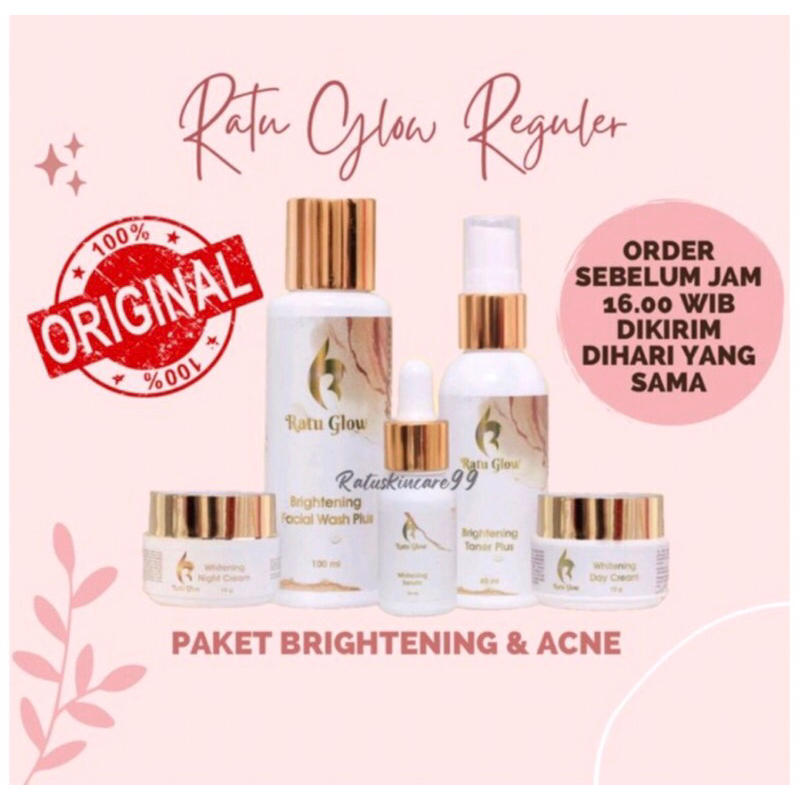 Jual RATU GLOW REGULER (BRIGHTENING & ACNE) | Shopee Indonesia