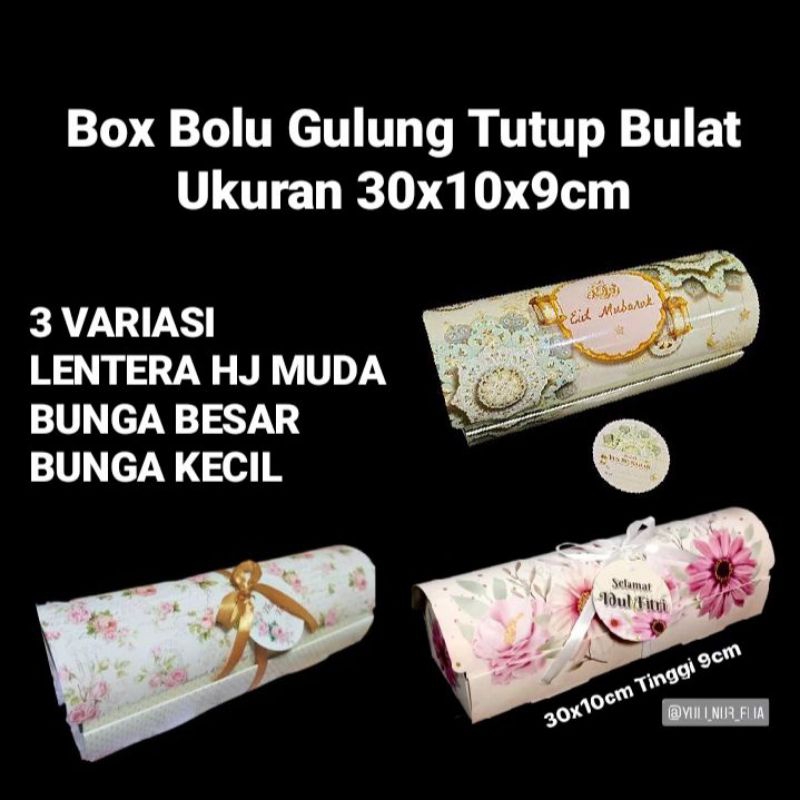 Jual Box Bolu Gulung Tutup Bulat Uk 30x10x9cm | Shopee Indonesia